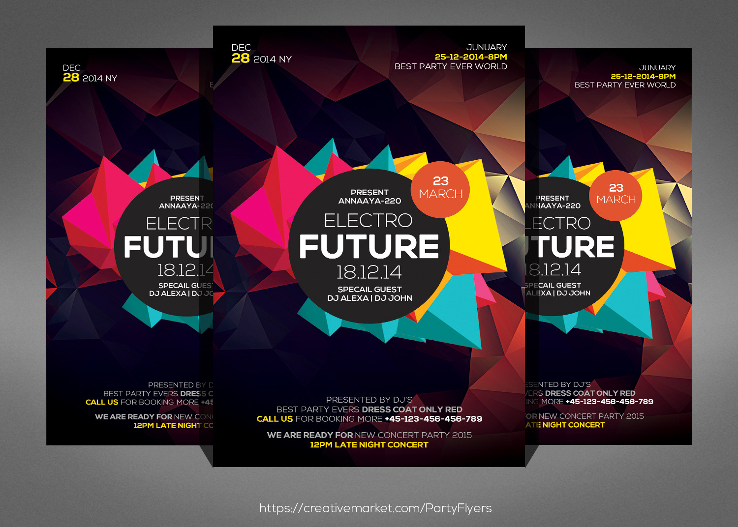 Electro Flyer Template, a Flyer Template by Graphic Templates
