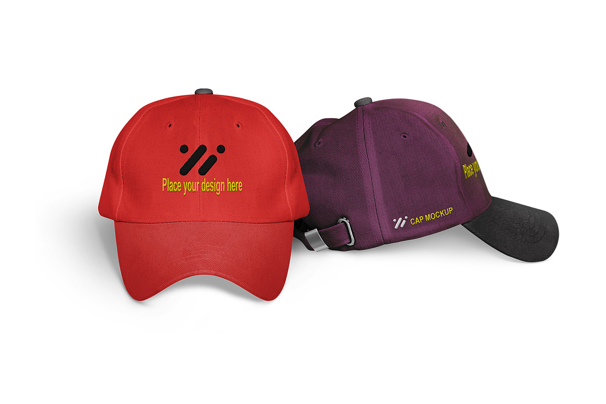 Cap Mockup With Embroidery Effect