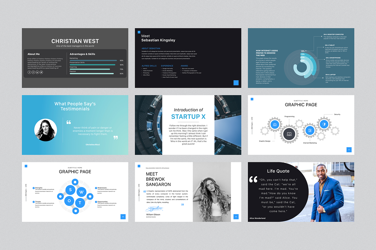 EASY - PowerPoint Template + Gift, a Presentation Template by Elizaveta ...