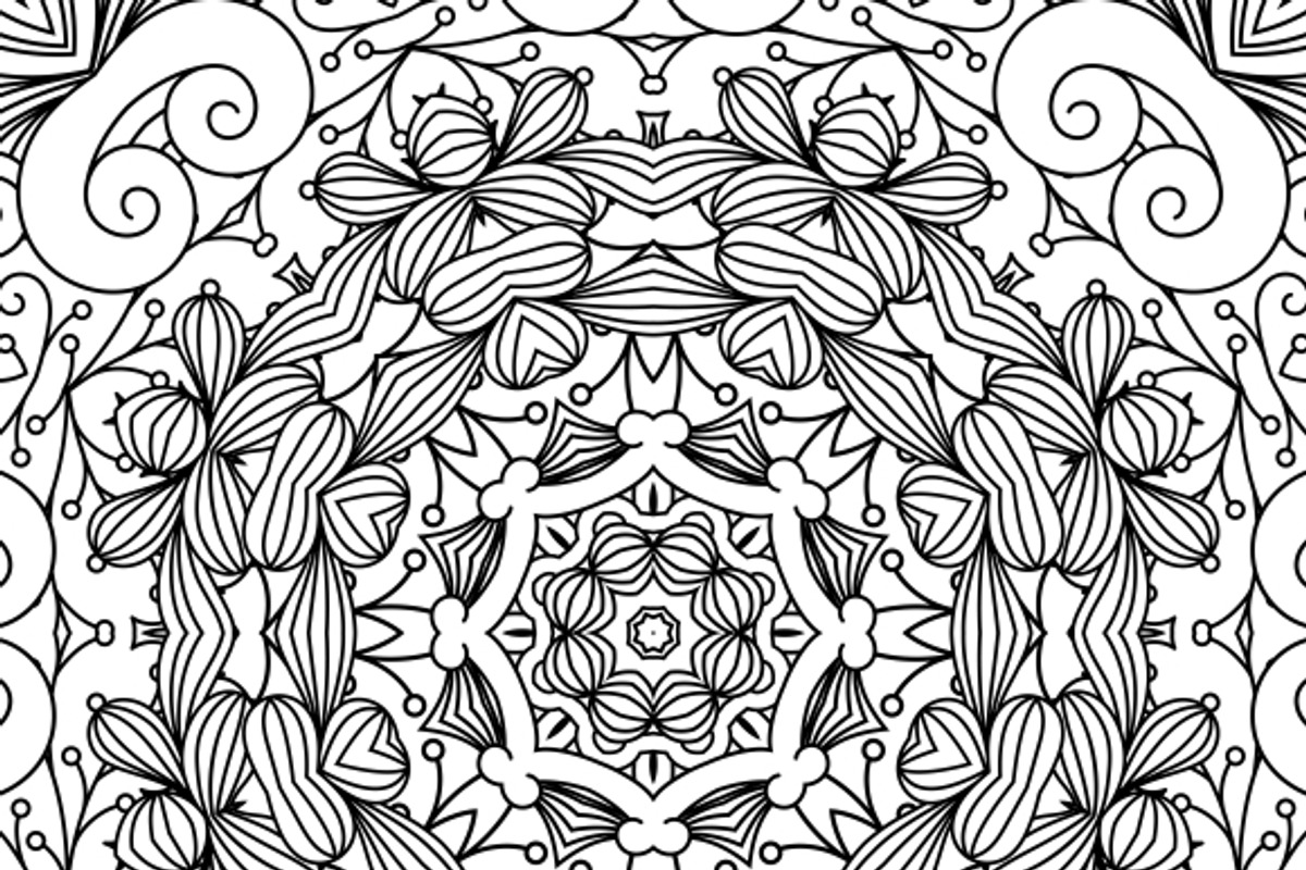 Circular geometric floral patterns, a Background Graphic by Stock-Smart ...