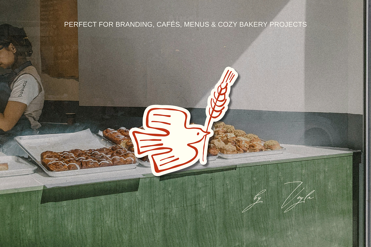 Bakery Doodles: Hand-Drawn Pack, a Food Illustration by Veyla