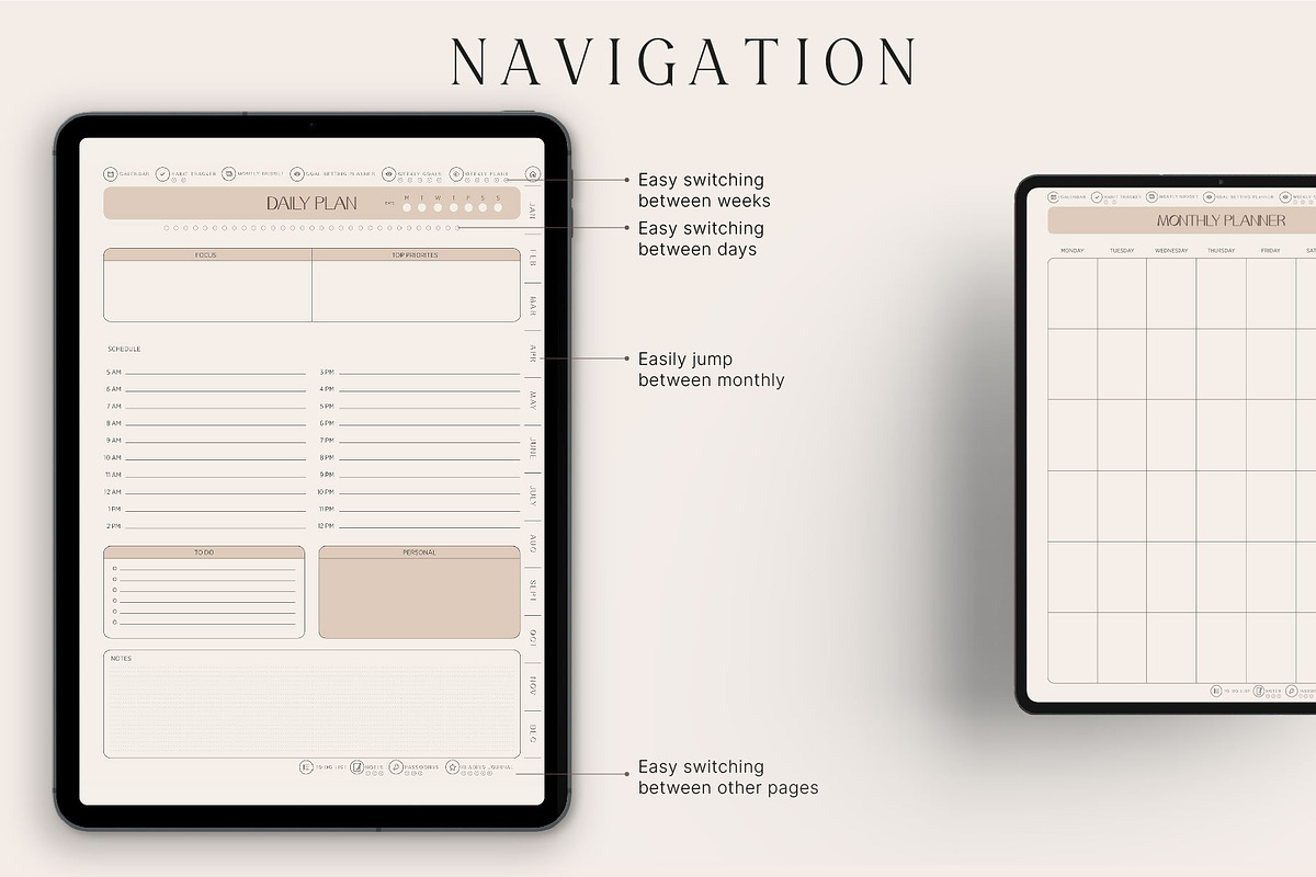 Undated Digital Planner | GoodNotes