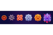 Game ranking badges with star and | Graphic Objects ~ Creative Market