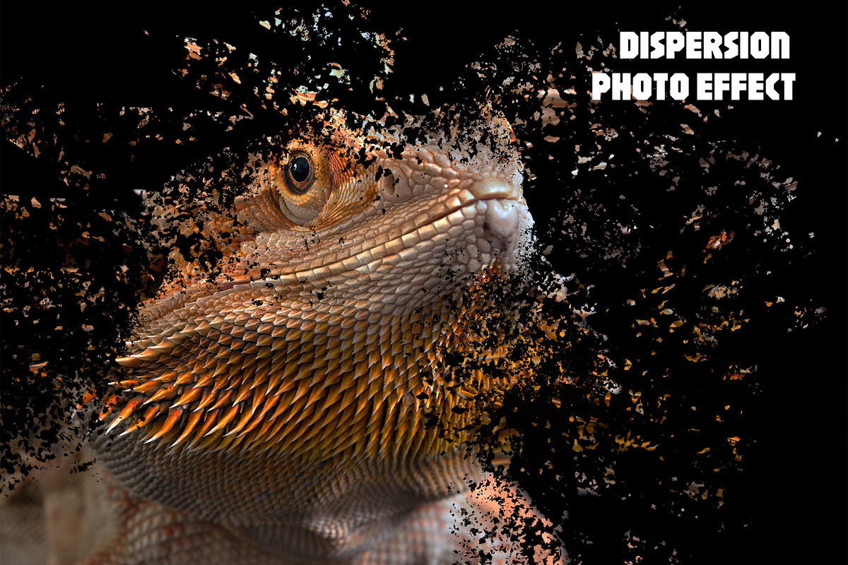 Dispersion Photo Effect Mockup