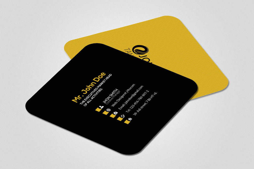 Small Social Card Template, a Business Card Template by Psd Templates