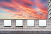 Template of four posters on the wall | Business Images ~ Creative Market