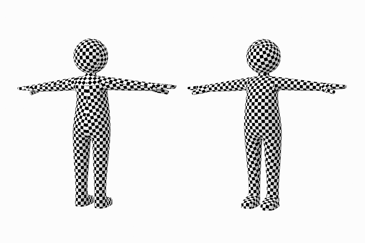 Stickman in T-Pose Prepared for Rig, a Characters & Person 3D Model by ...