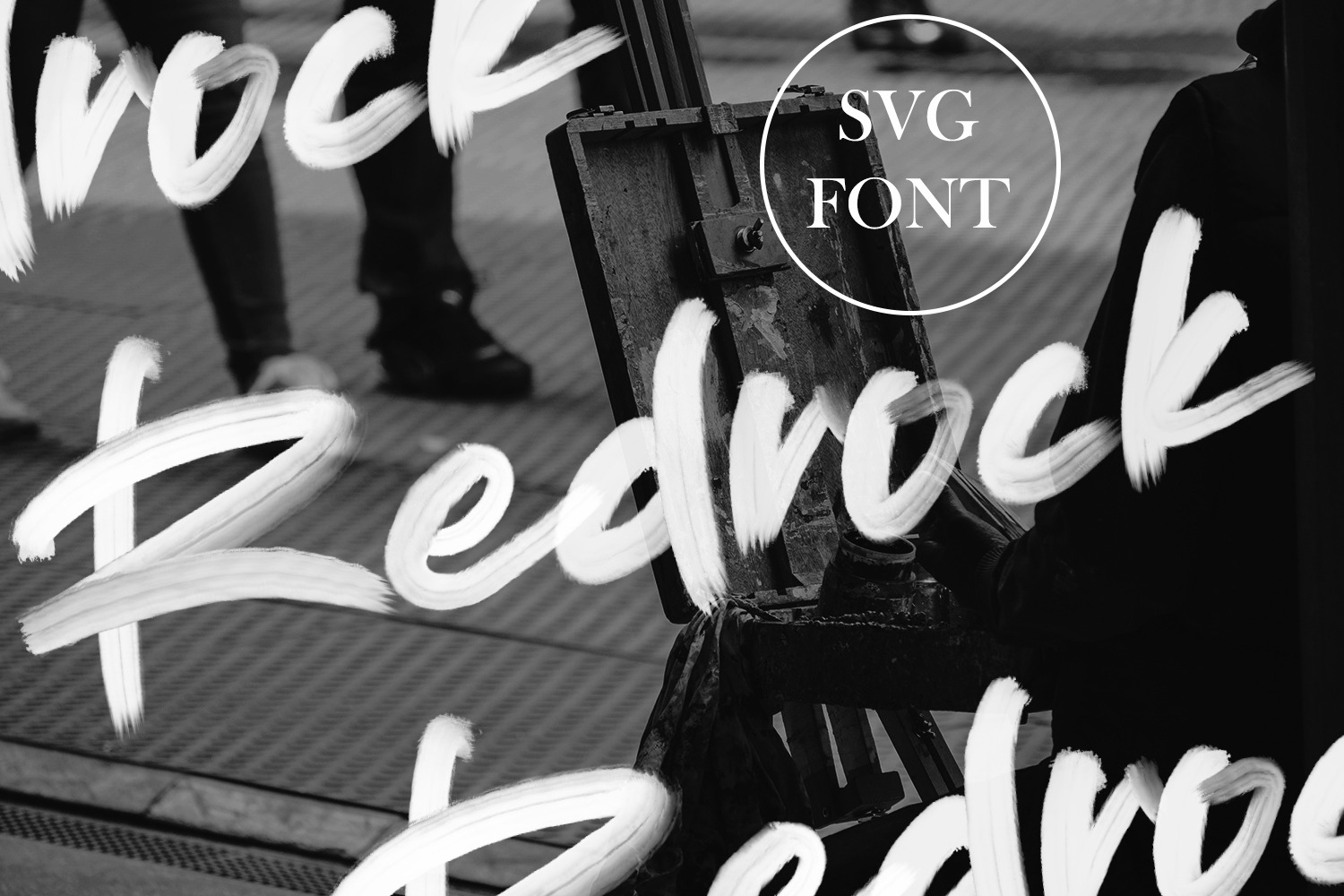 Redrock - SVG Brush Font, a Script Font by Arendxstudio