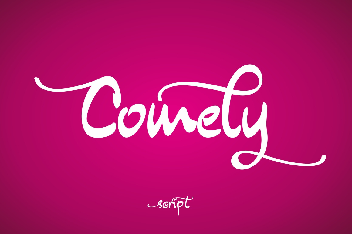 Comely, a Script Font by Byuly Ayika | Creative Market