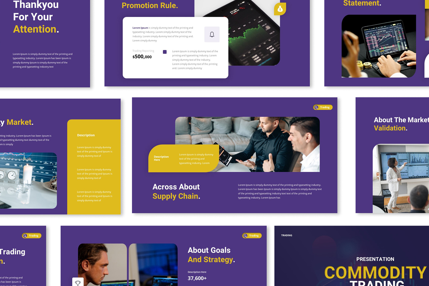 Commodity Trading Keynote Presentation Template | Creative Market