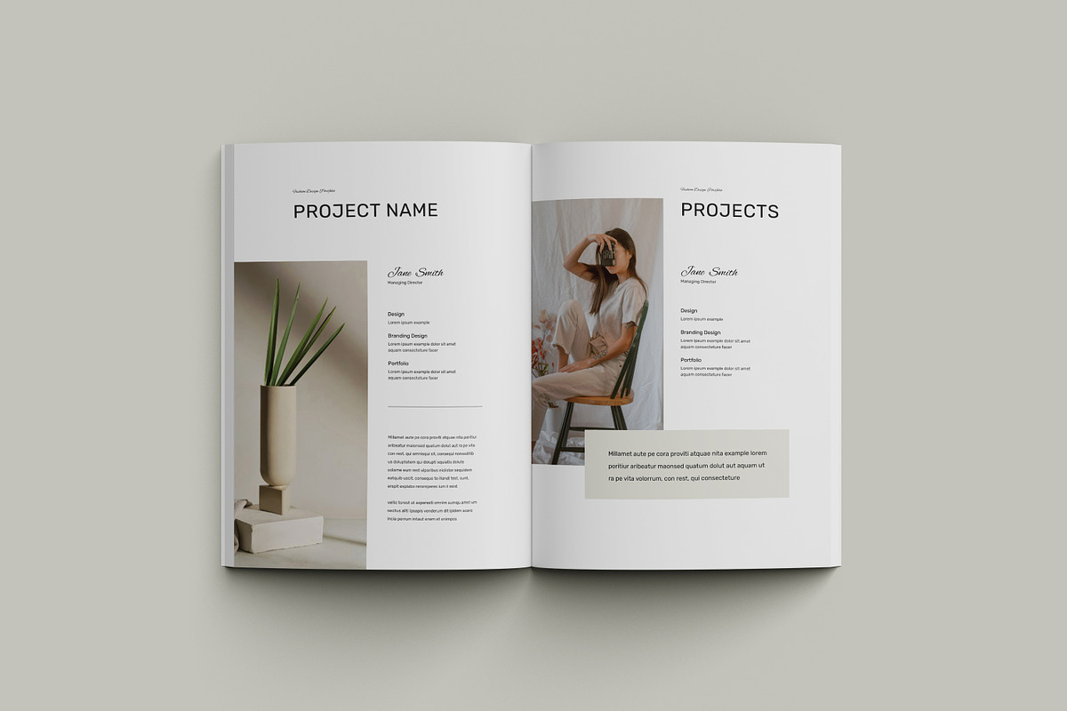Simple Portfolio Template, a Brochure Template by UpSolution | Creative ...