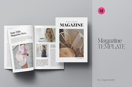 Modern Magazine Template, a Brochure Template by evgenystudio