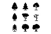 Tree icons set, an Icon by in8finity