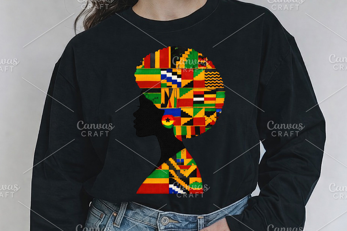 Black History Woman PNG, an Illustration by Canvas Craft