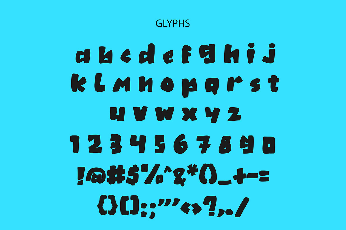 Bowel Display Font
