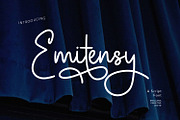 Emitensy Script Font, a Script Font by Maulana Creative