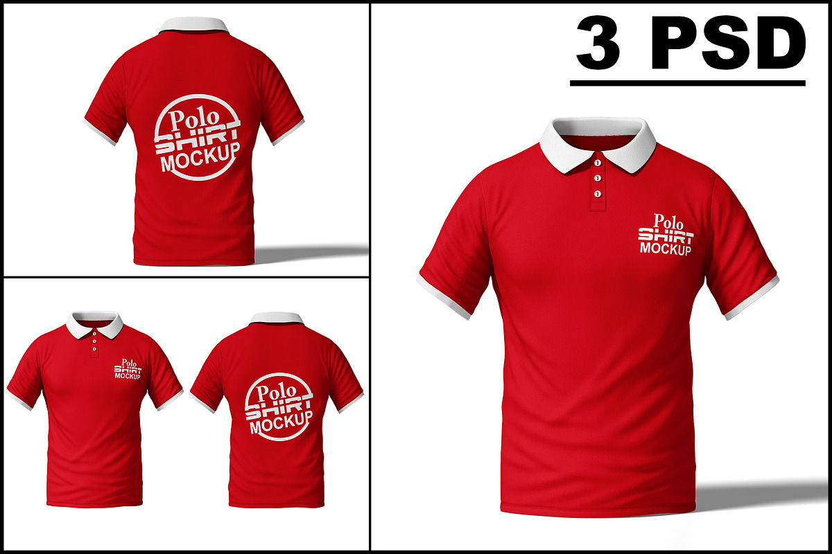 Polo T-Shirt Mockup