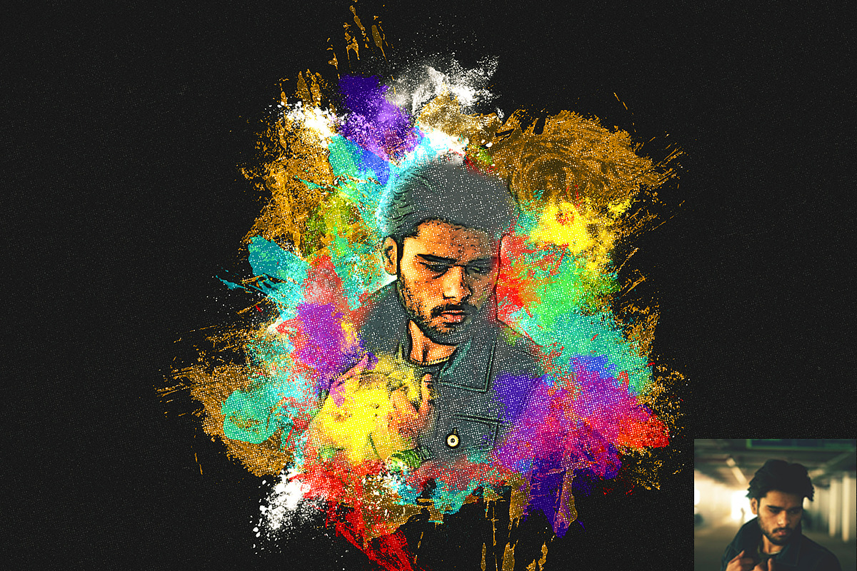 Effect Halftone Photoshop Action, an Action Add-On by Studio Retouch