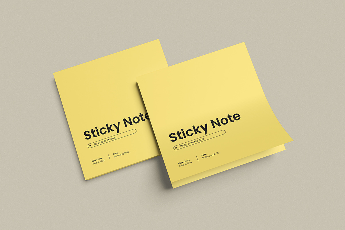 Sticky Note Mockup, an Advertising Mockup by swsi-studio