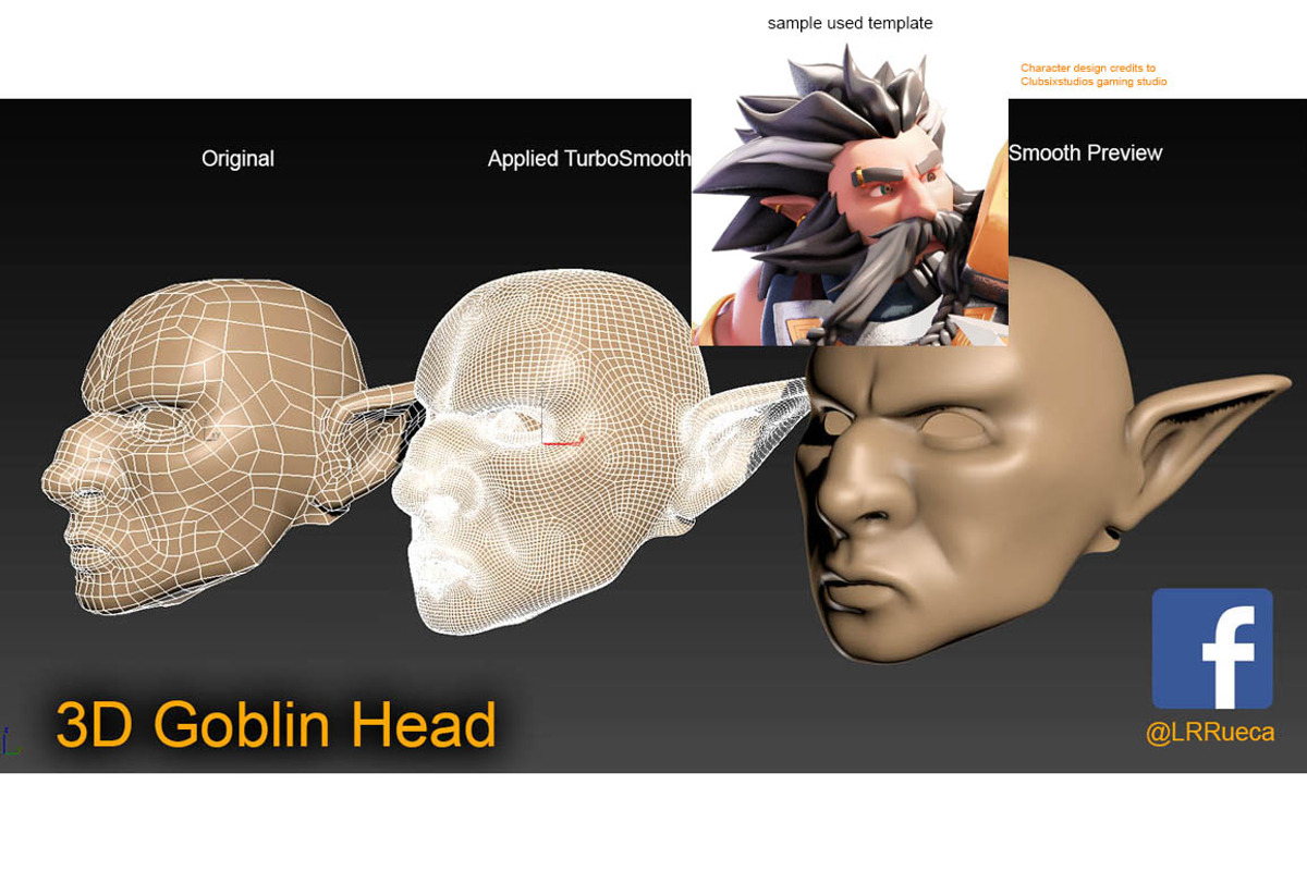 Low Poly Head Templates Pack, a Characters & Person 3D Model by LomellRueca