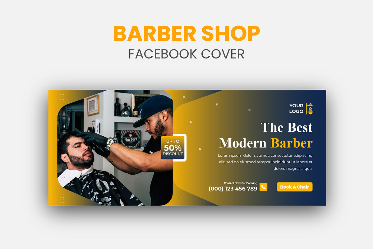 Barber Shop Facebook Cover