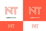 Monogram icon logo NT, a Branding & Logo Template by idesign_4u