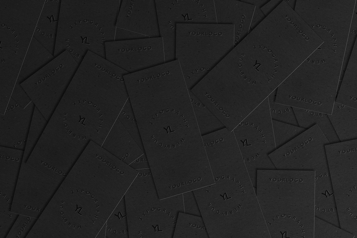 Black Ticket Pile Mockup, a Print Template by S48 Mockups