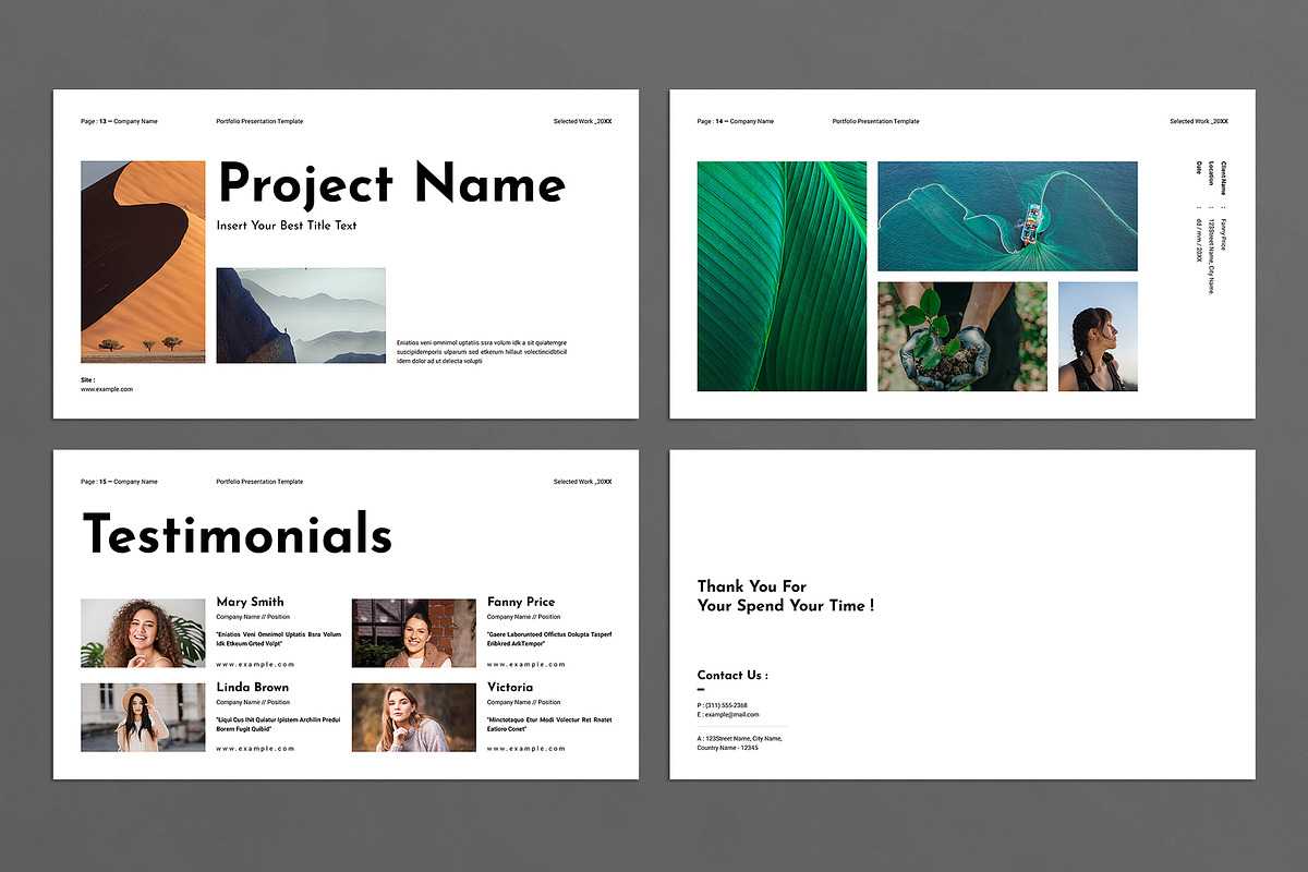 Portfolio Presentation Template, a Presentation Template by E-Type