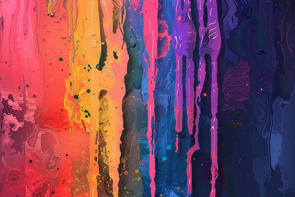Paint Drips Pattern | Creative Market