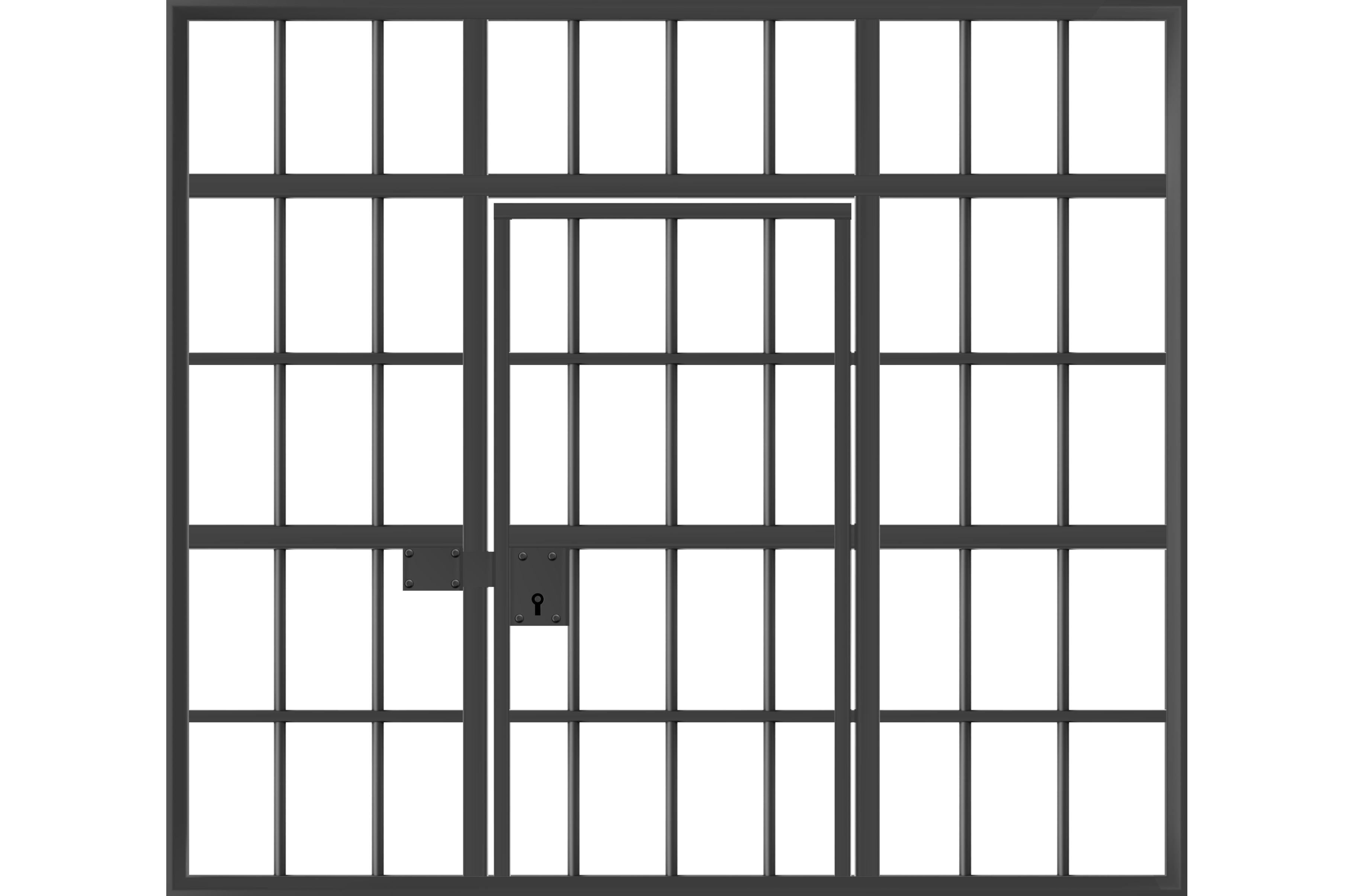 Prison cage with locked door, jail, a Texture Graphic by art PVP - market