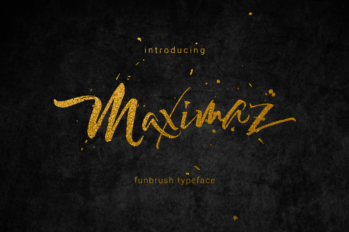 Maximaz Typeface, a Script Font by Thirtypath Studio