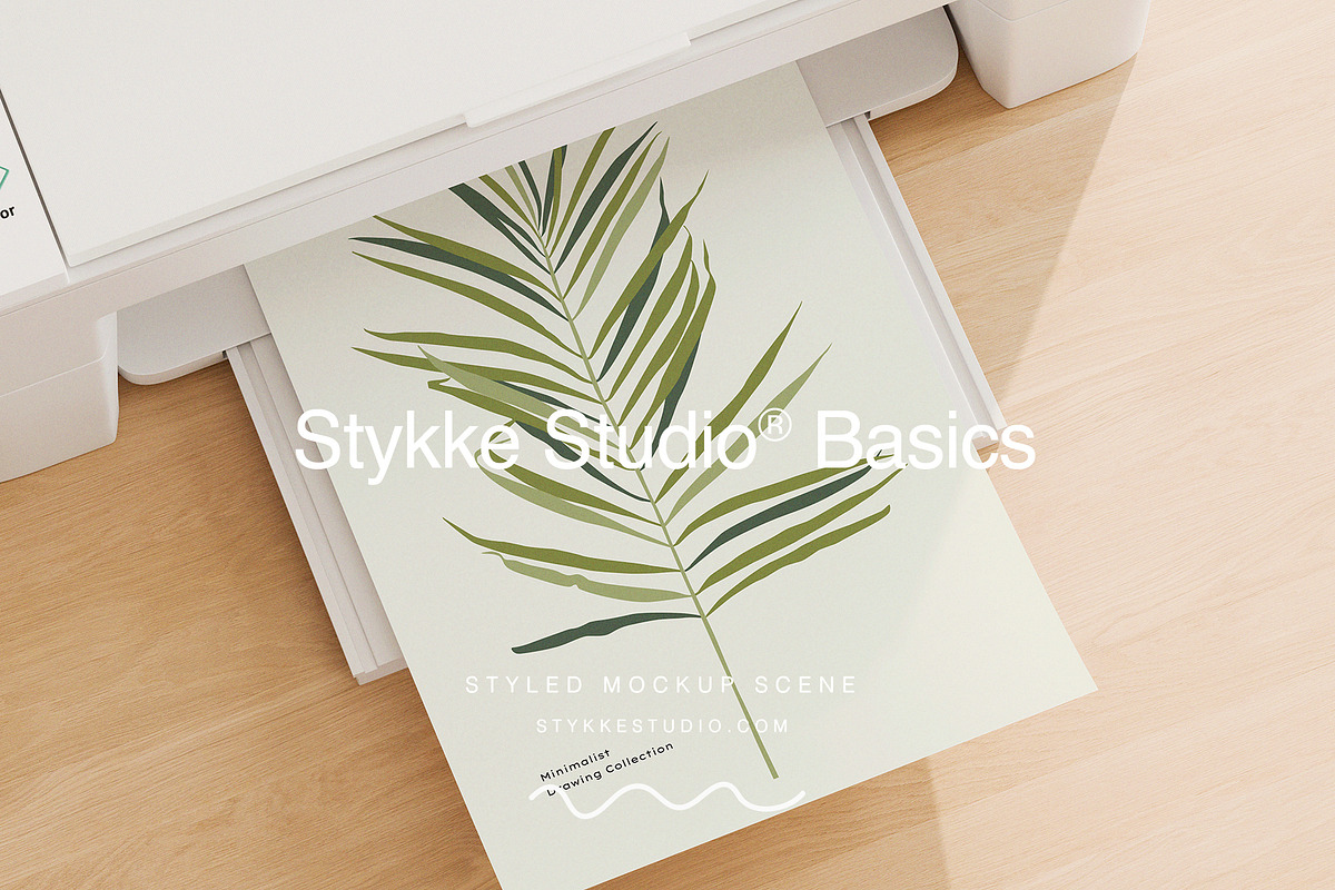 Stationery Printable Paper Mockup, a Household Mockup by Stykke Studio