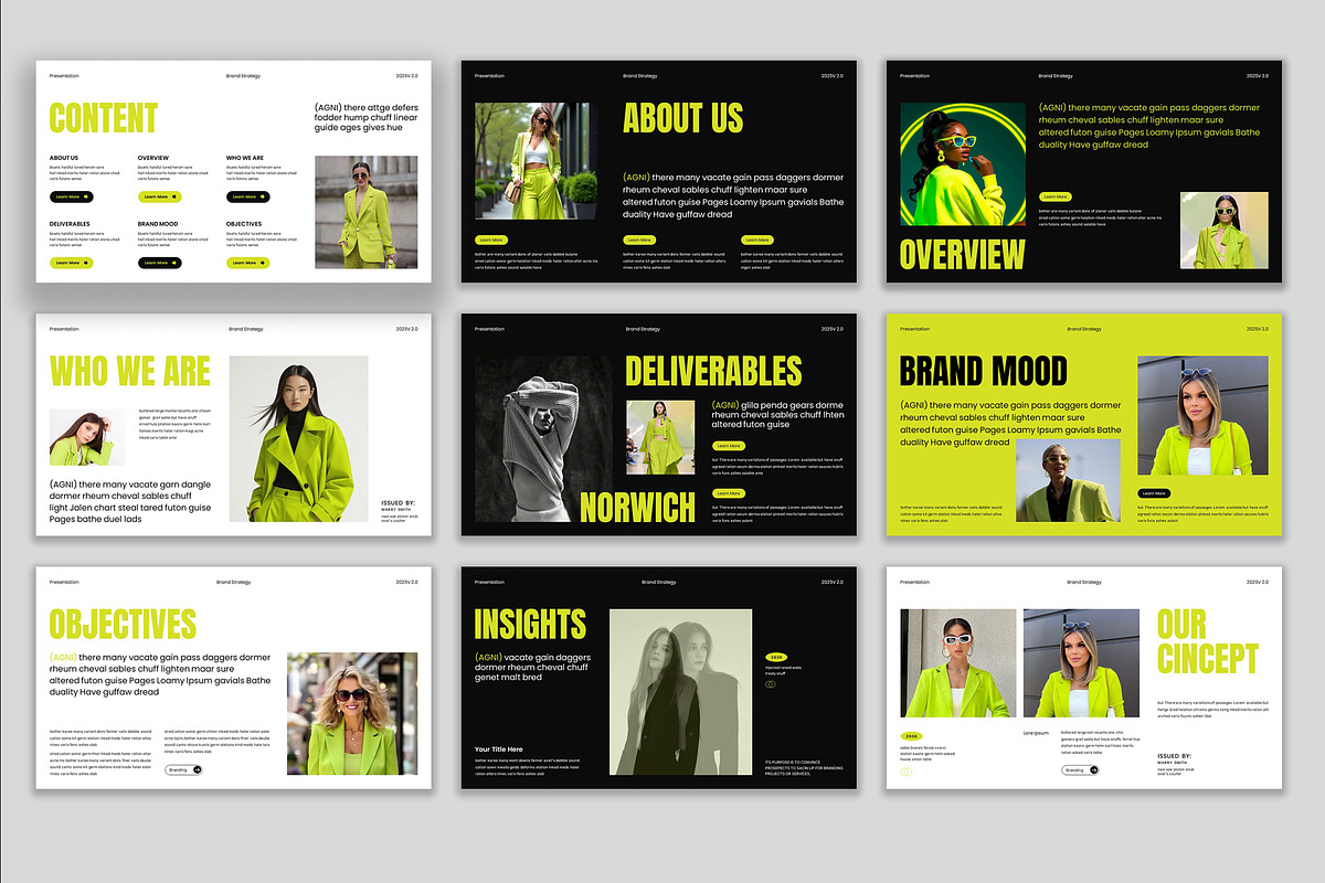 Brand Strategy Presentation template