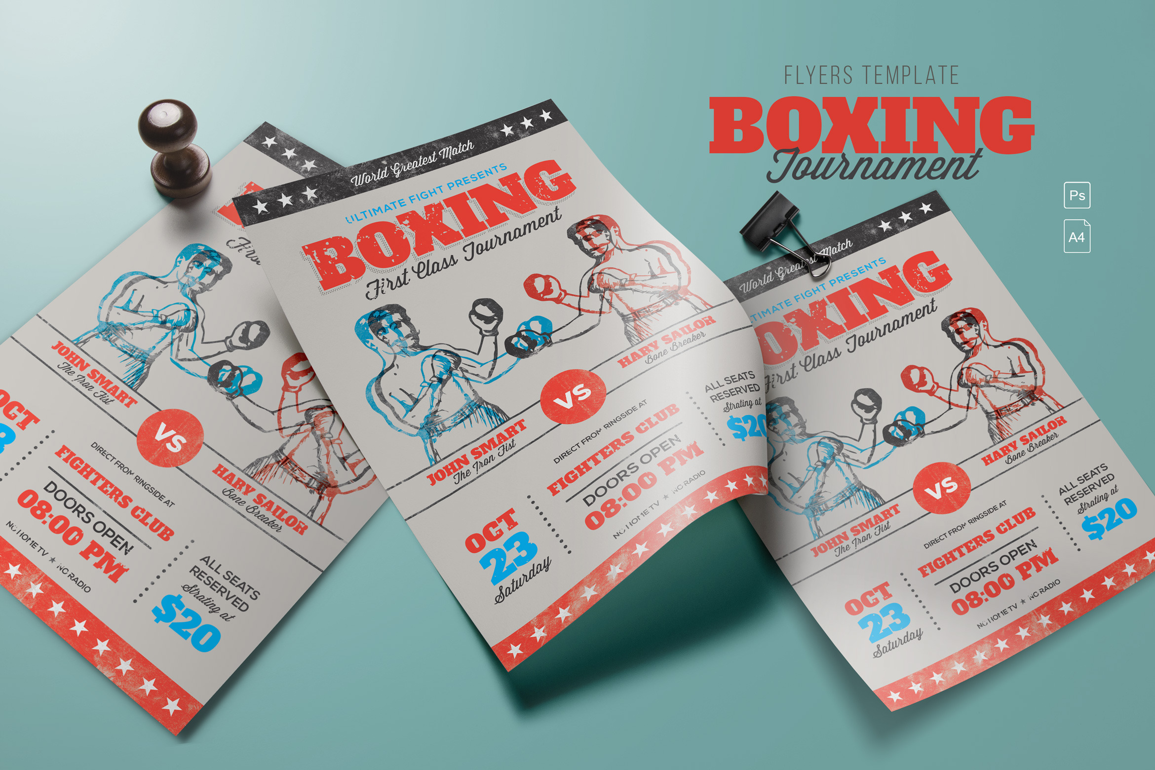 Boxing Tournament Flyer Template