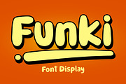 Funki - Display Font | Creative Market
