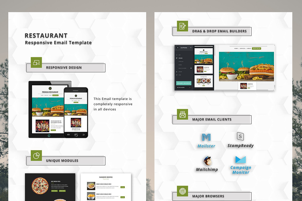 Restaurant - Email Template, an Email Template by FourDinos