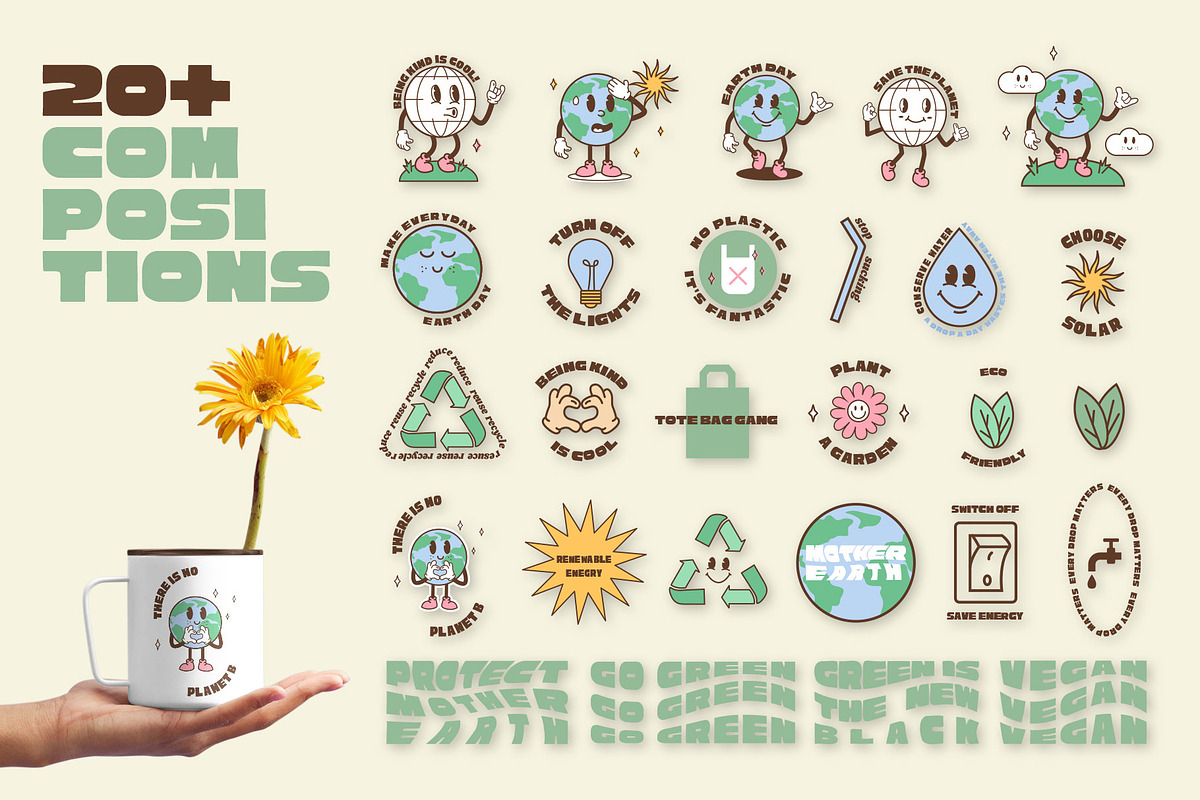 Everyday Earth Day Retro Collection