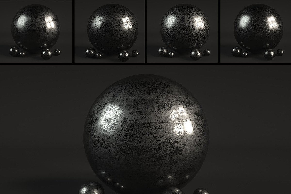 60 Metal Materials for C4d Octane, a Textures & Material 3D Model by ...