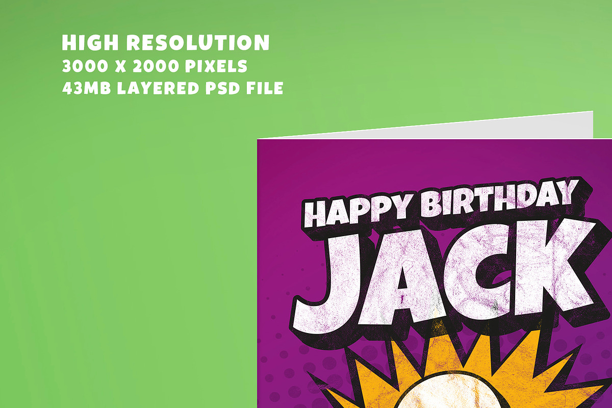 A5 Greetings Card Bi-fold Mock Up