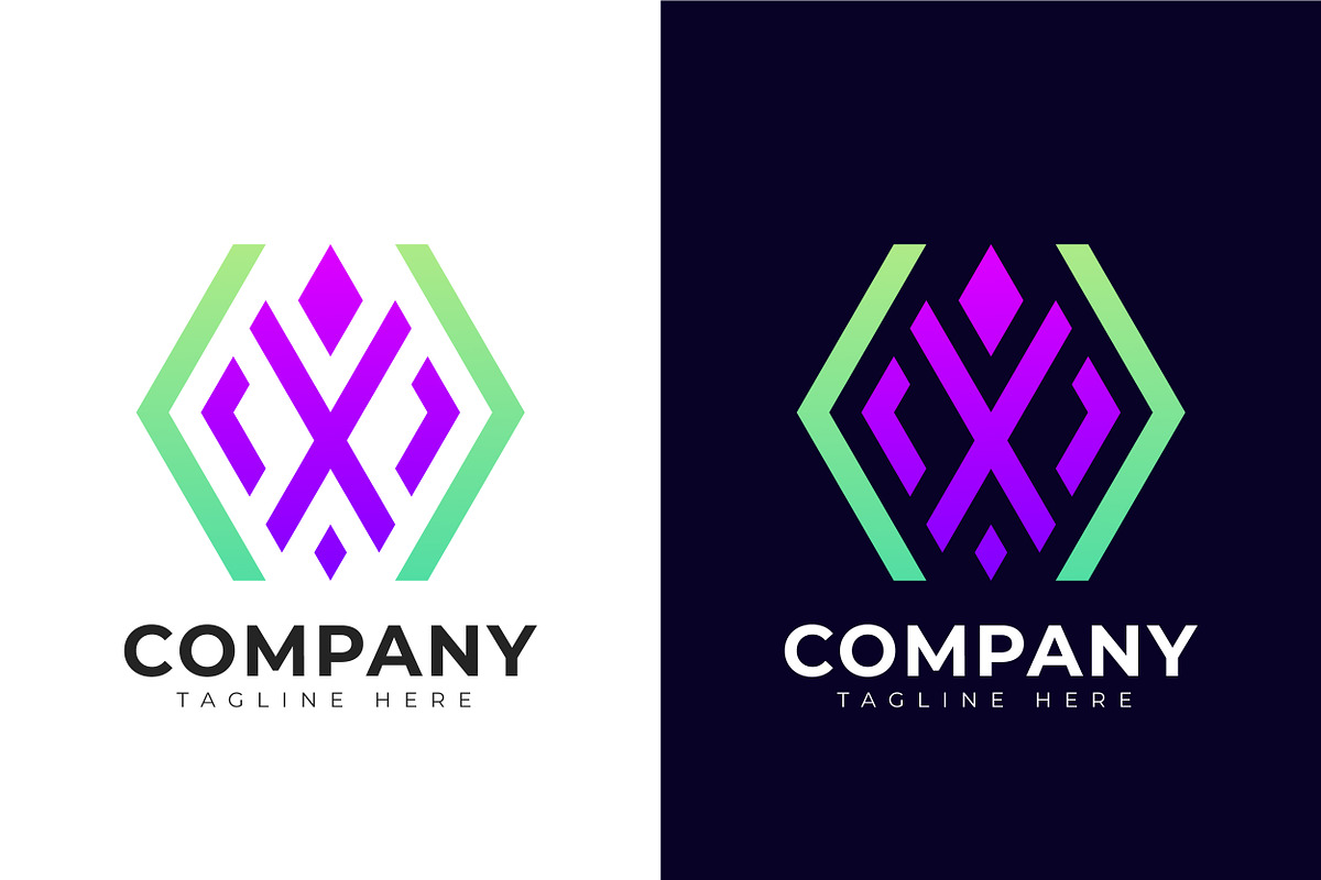 Letter x logo design template | Creative Market