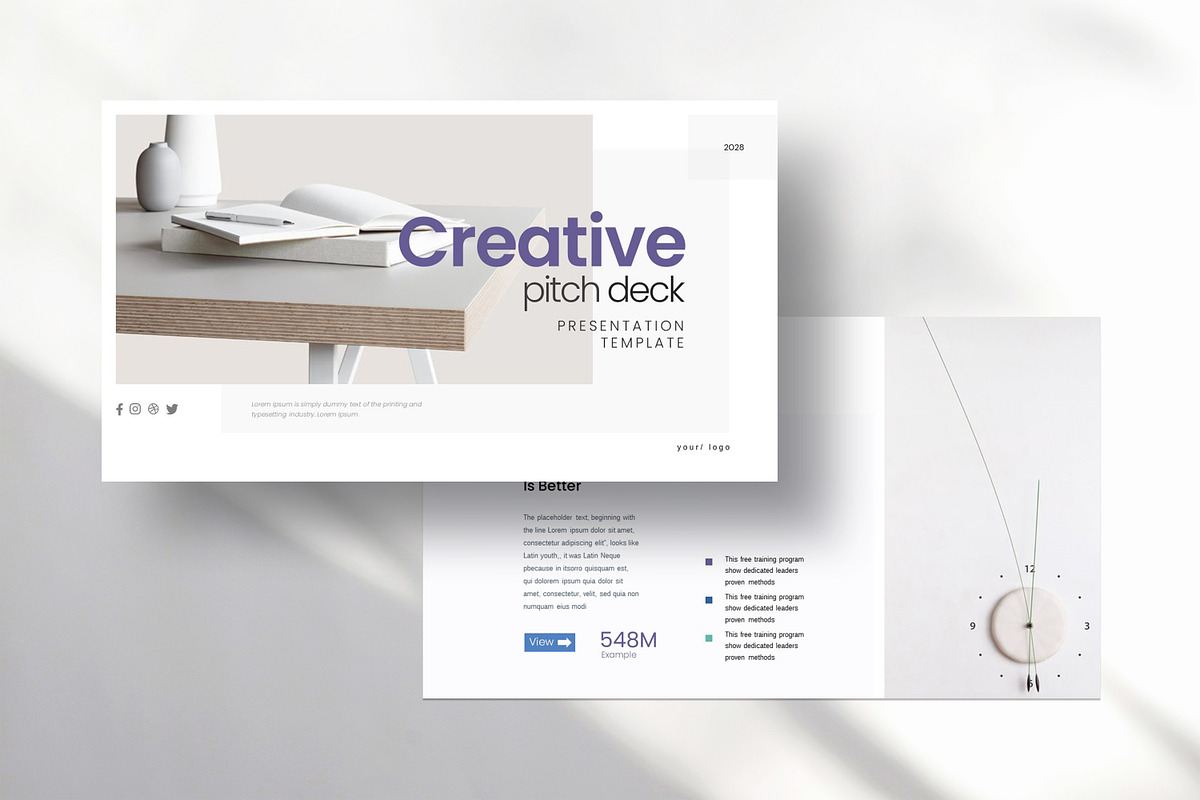 Creative Pitch Deck Template, a Presentation Template by evgenystudio ...