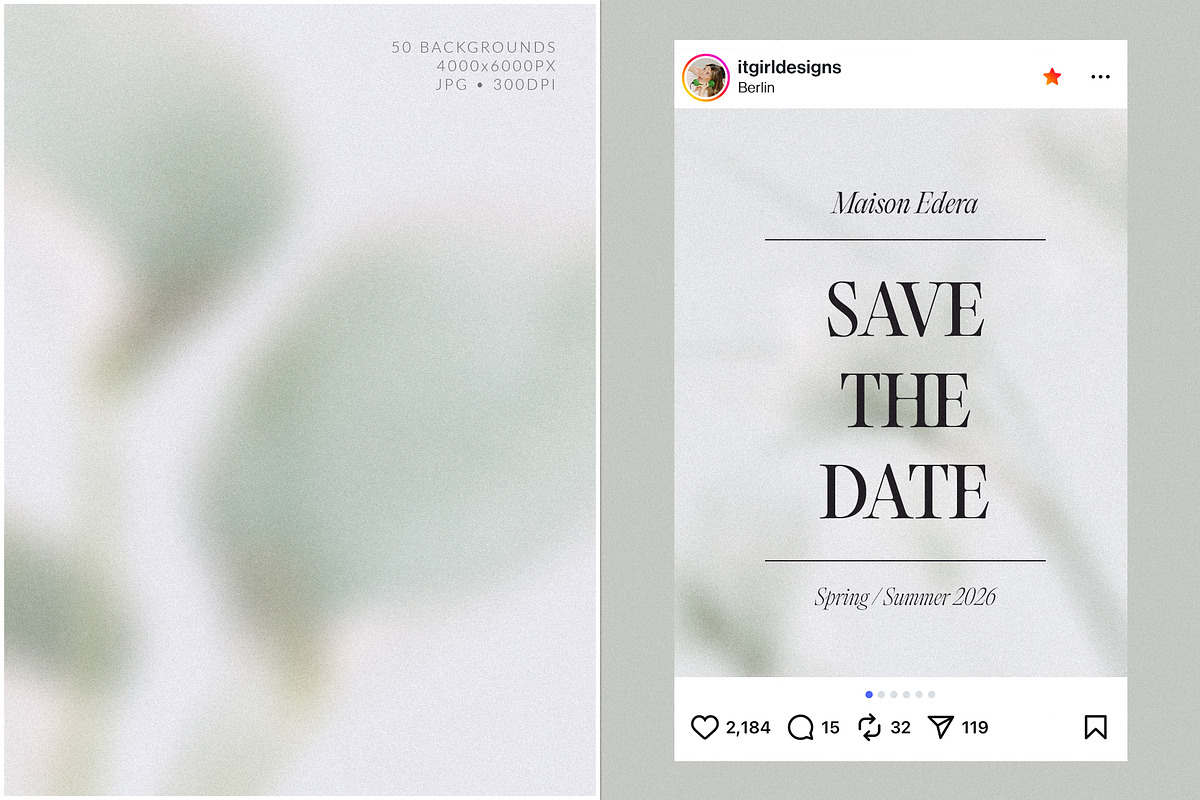 Veiled in Vellum Blurry Backgrounds