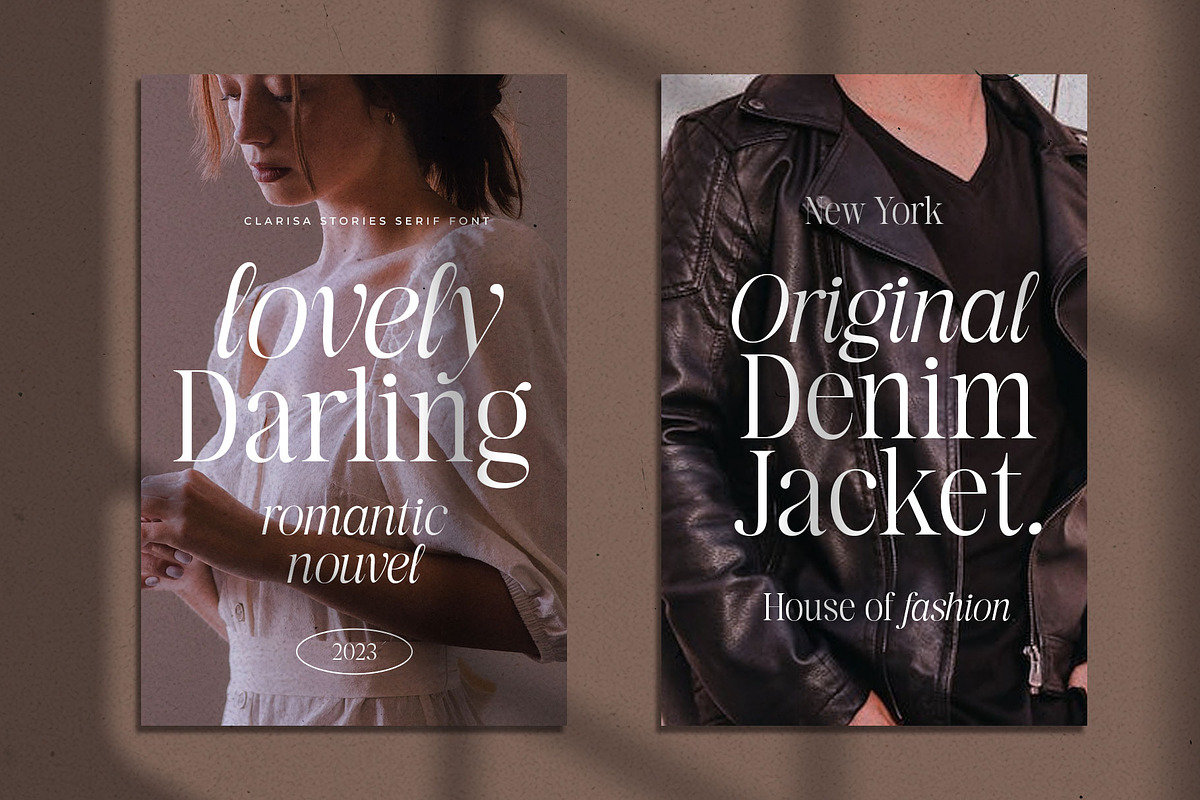 Clarisa Stories Elegant Serif Font, a Serif Font by RantautypeStudio