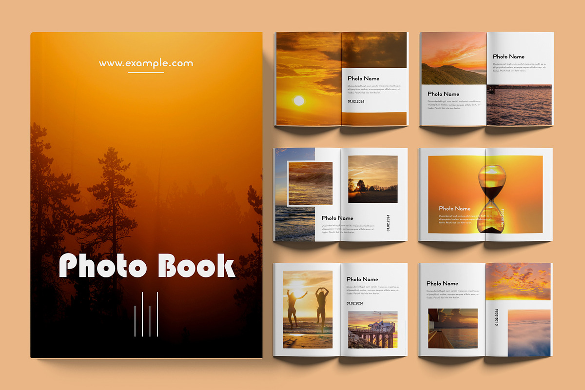 Photo Book Layout | Creative Market