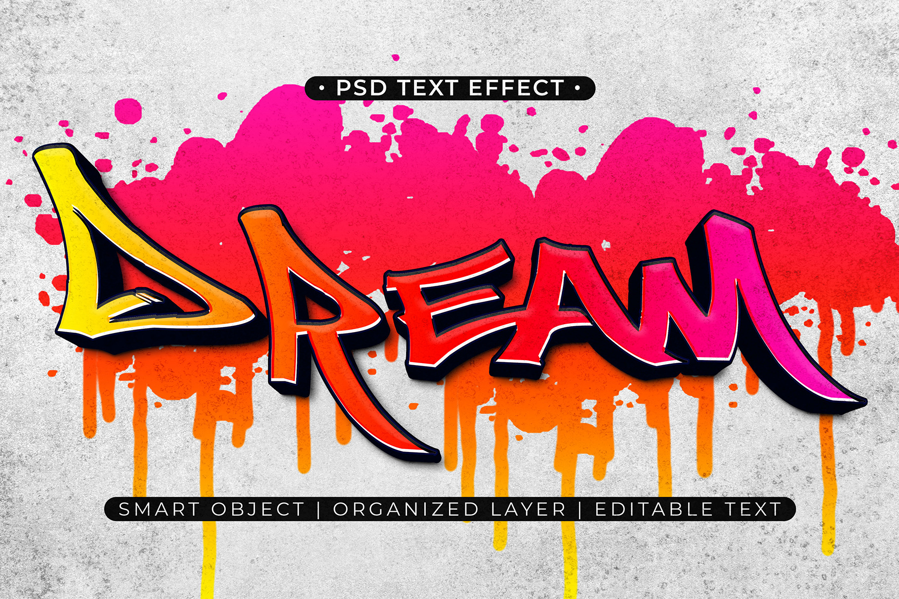 Dream Graffiti Style Text Effect, a Brushes & More by Asofa Studio ...