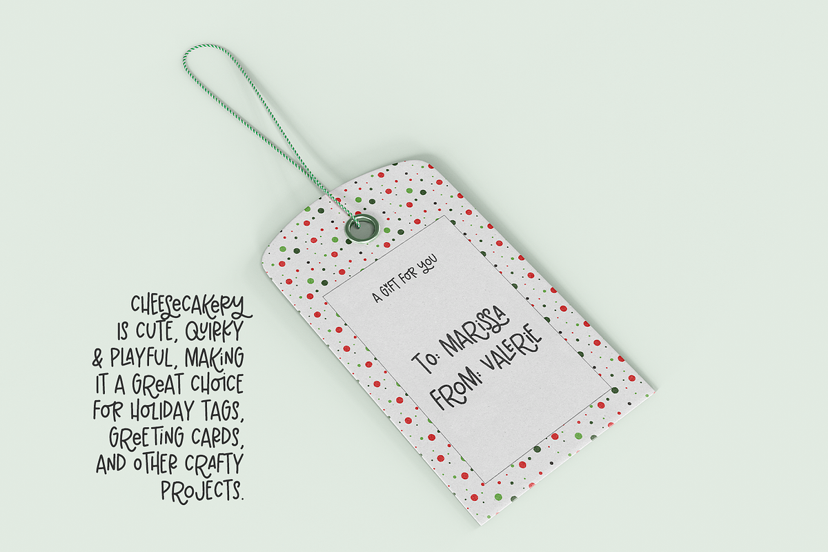 Cheesecakery Sans, a Handwritten Font by Beck McCormick