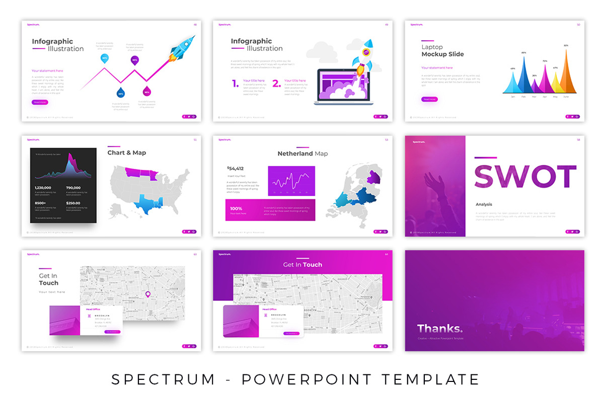 Spectrum - Elegant Powerpoint, a Presentation Template by Brandearth ...