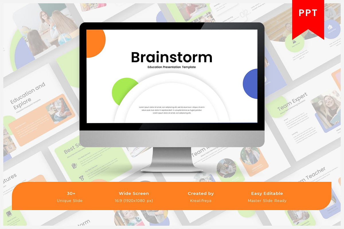 Brainstrom-Education PowerPoint, a Presentation Template by kreatifreya ...