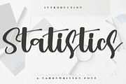 Statistics - Handwritten Font