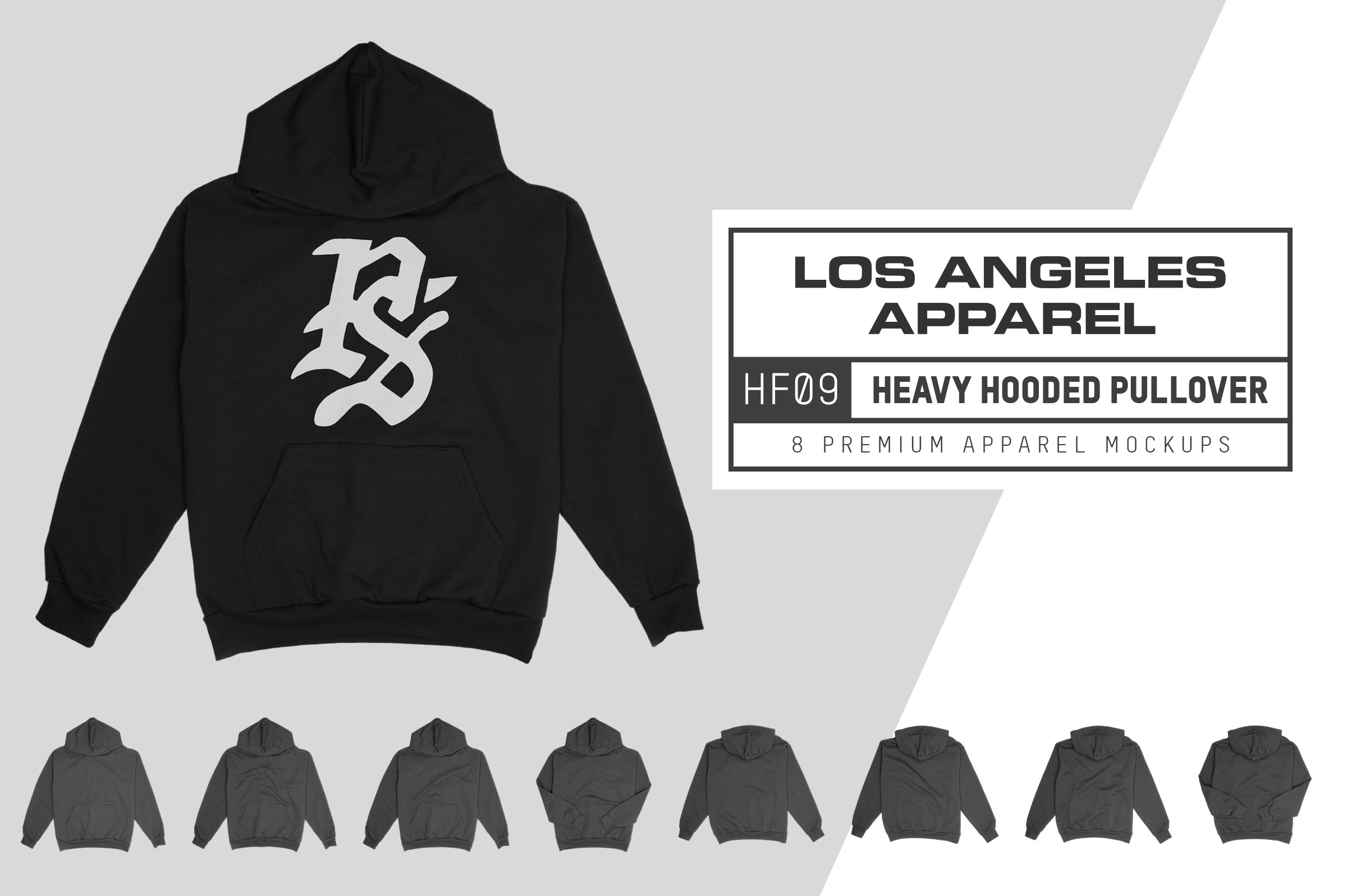 LA Apparel HF09 Hooded Sweatshirt, a Hoody Mockup by Pixel Sauce ...
